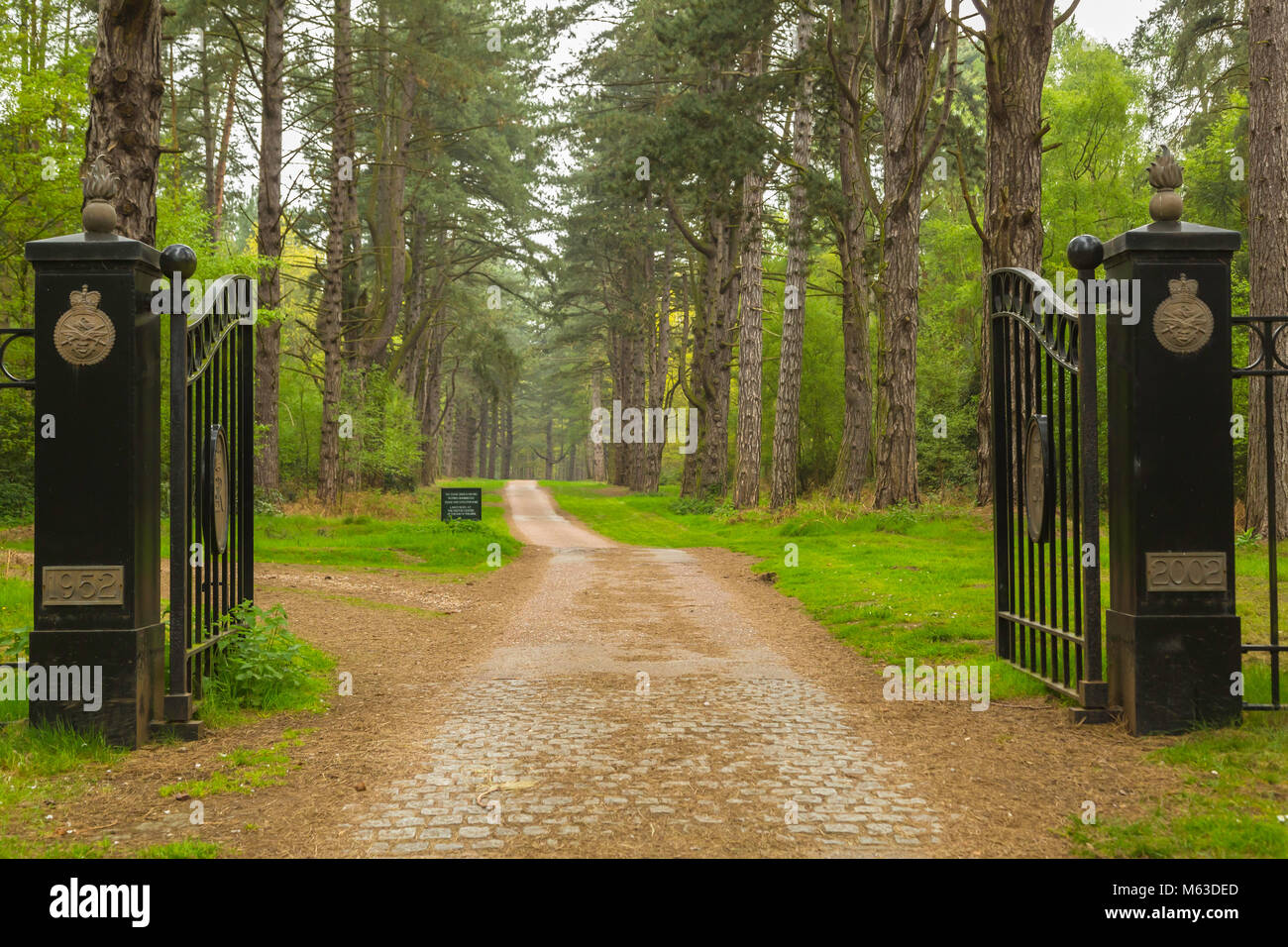 Gateway to the scenic drive at Sandringham Stock Photo - Alamy