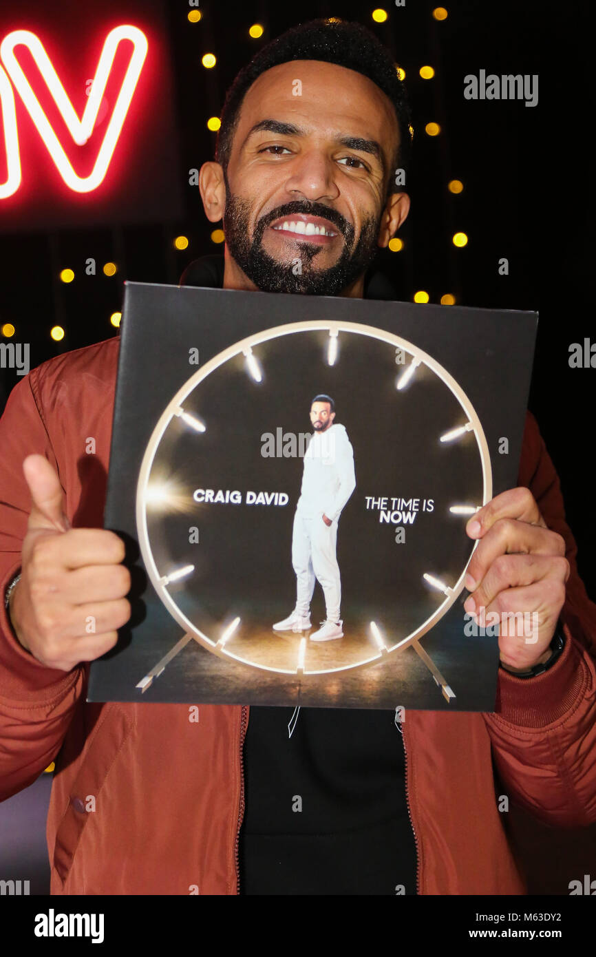 Craig David signs his latest album “The Time Is Now” at HMV store in ...