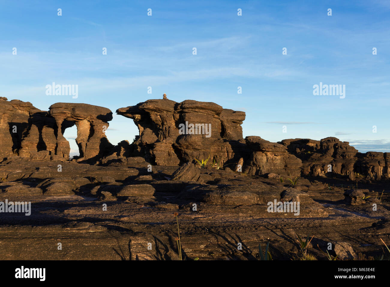 Rock formations, Mount Roraima, Canaima National Park Stock Photo - Alamy