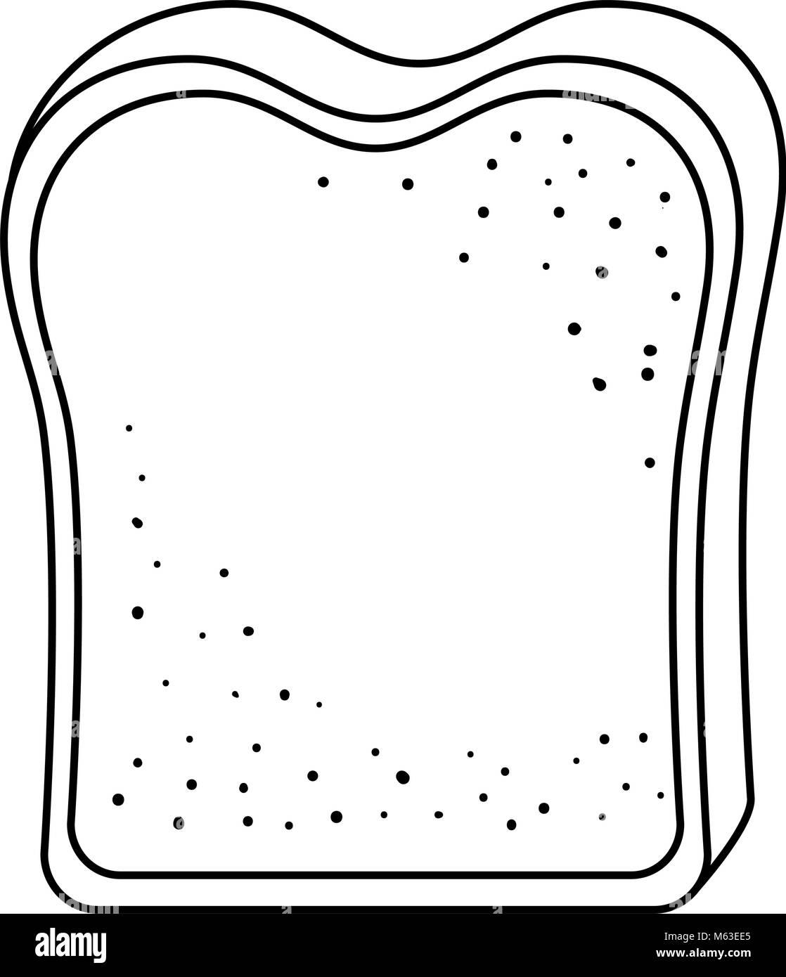 bread toast isolated icon vector illustration design Stock Vector Image ...