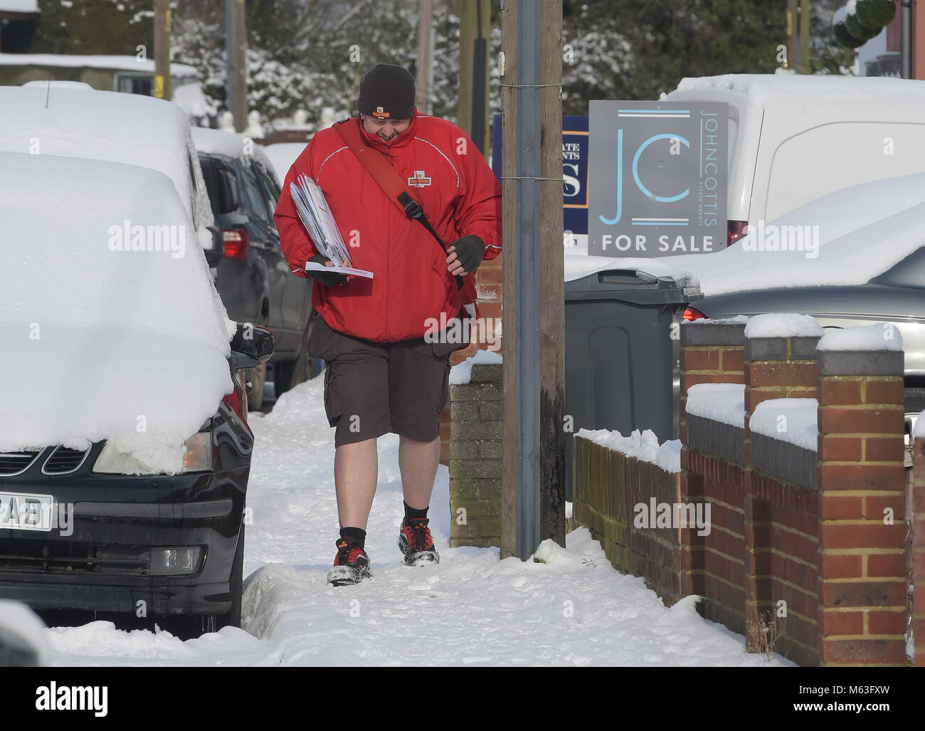 Weather snow postman hi-res stock photography and images - Alamy
