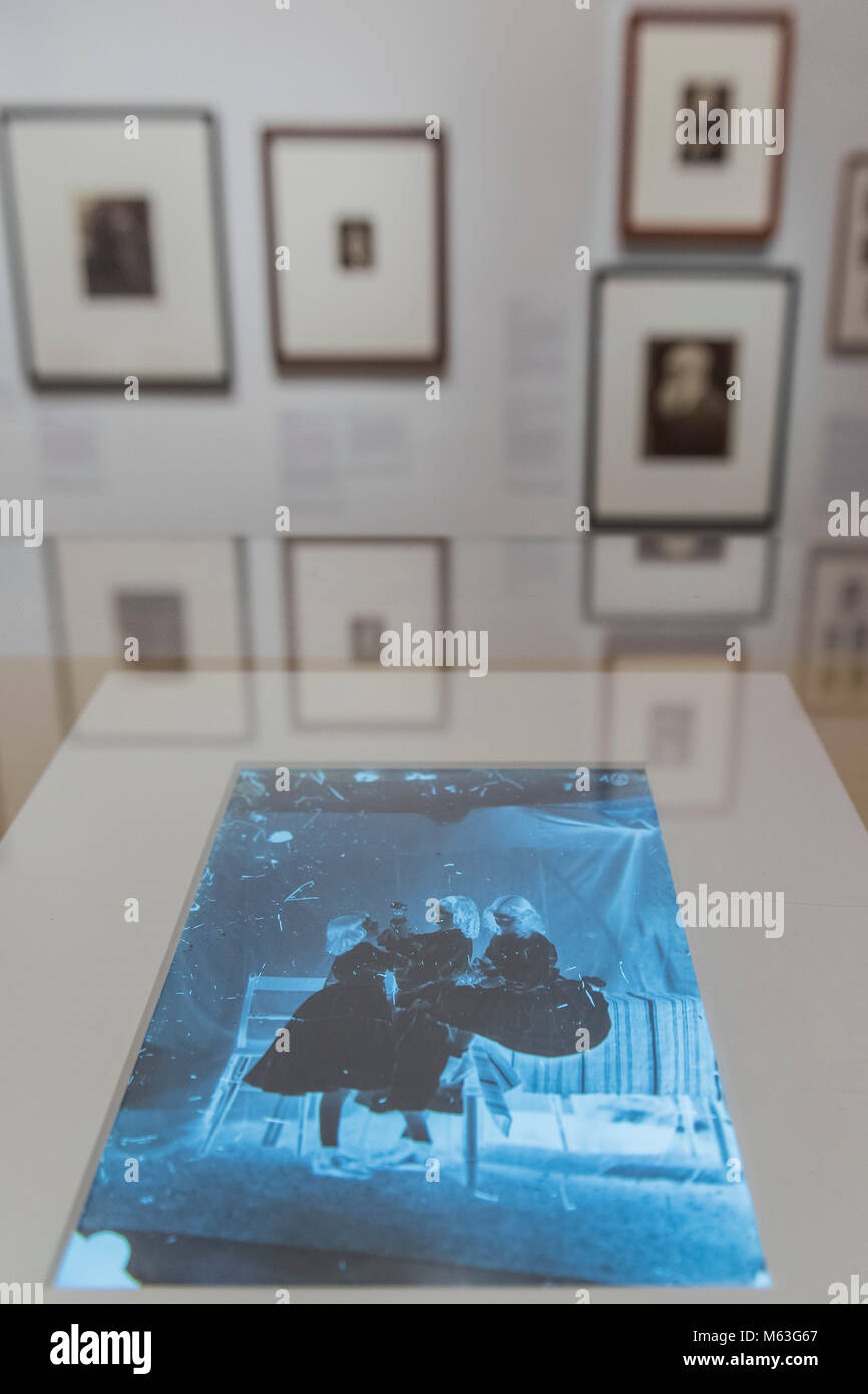 London, UK. 28th Feb, 2018. Original wet plates by Lewis Carroll ...
