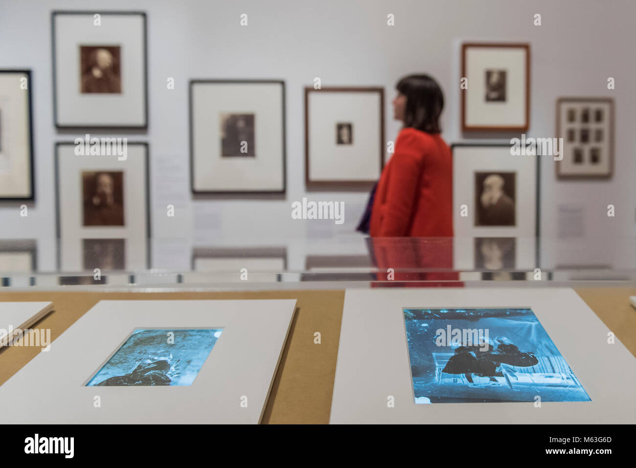 London, UK. 28th Feb, 2018. Original wet plates by Lewis Carroll ...