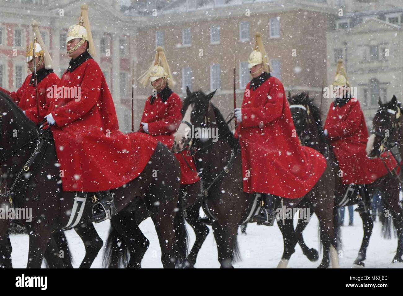 Horse Guards Snow Stock Photos & Horse Guards Snow Stock Images - Alamy