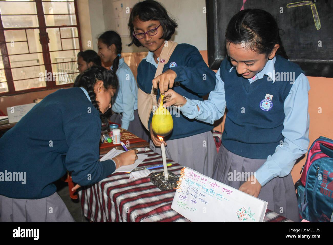 Students showcased their invention model in a science exhibition during ...