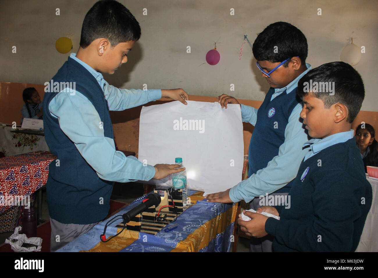 Students showcased their invention model in a science exhibition during ...