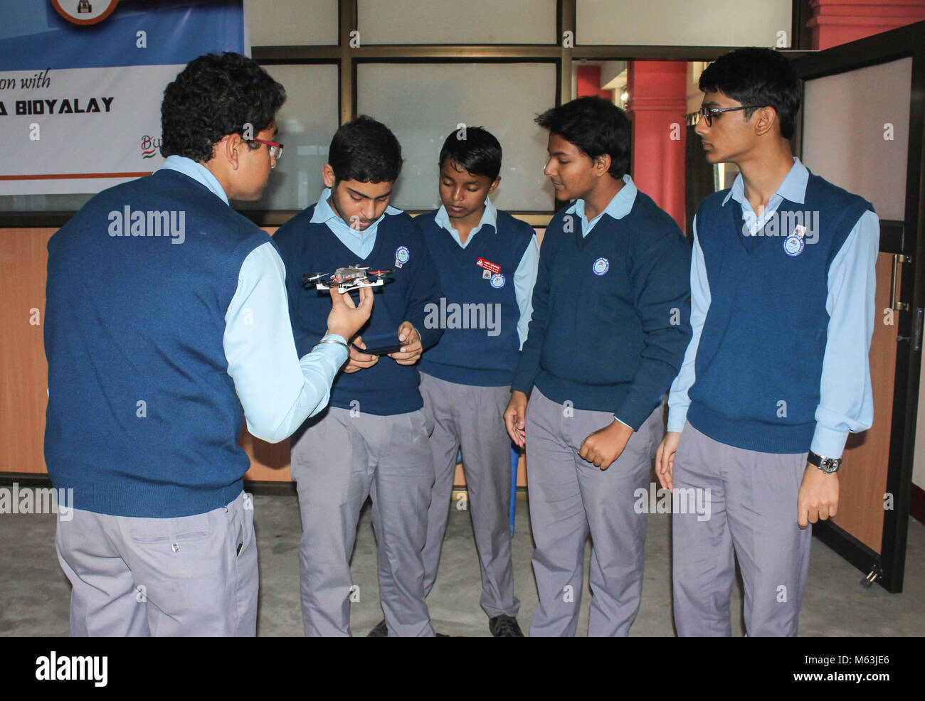 Students showcased their invention model in a science exhibition during ...
