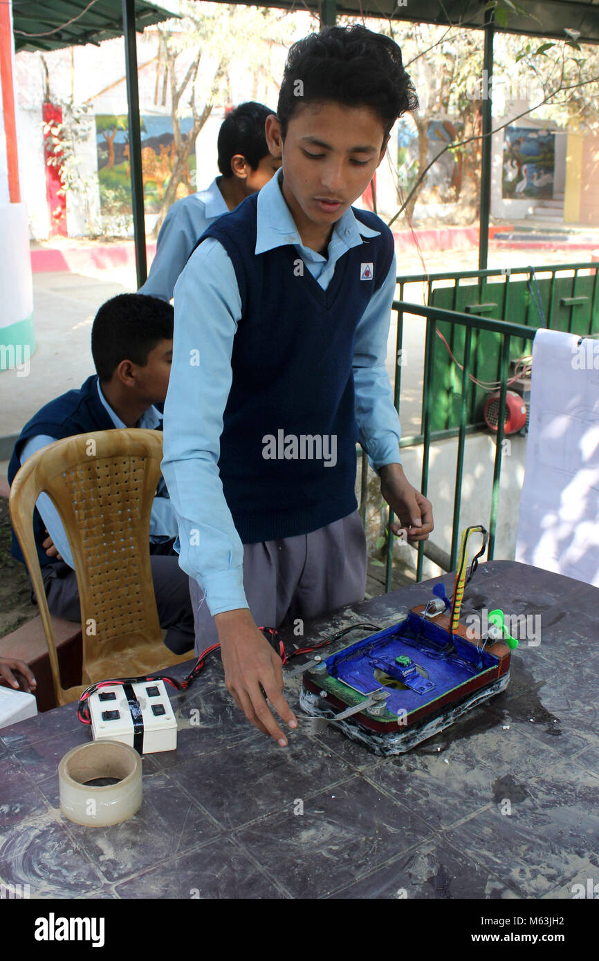 Students showcased their invention model in a science exhibition during ...