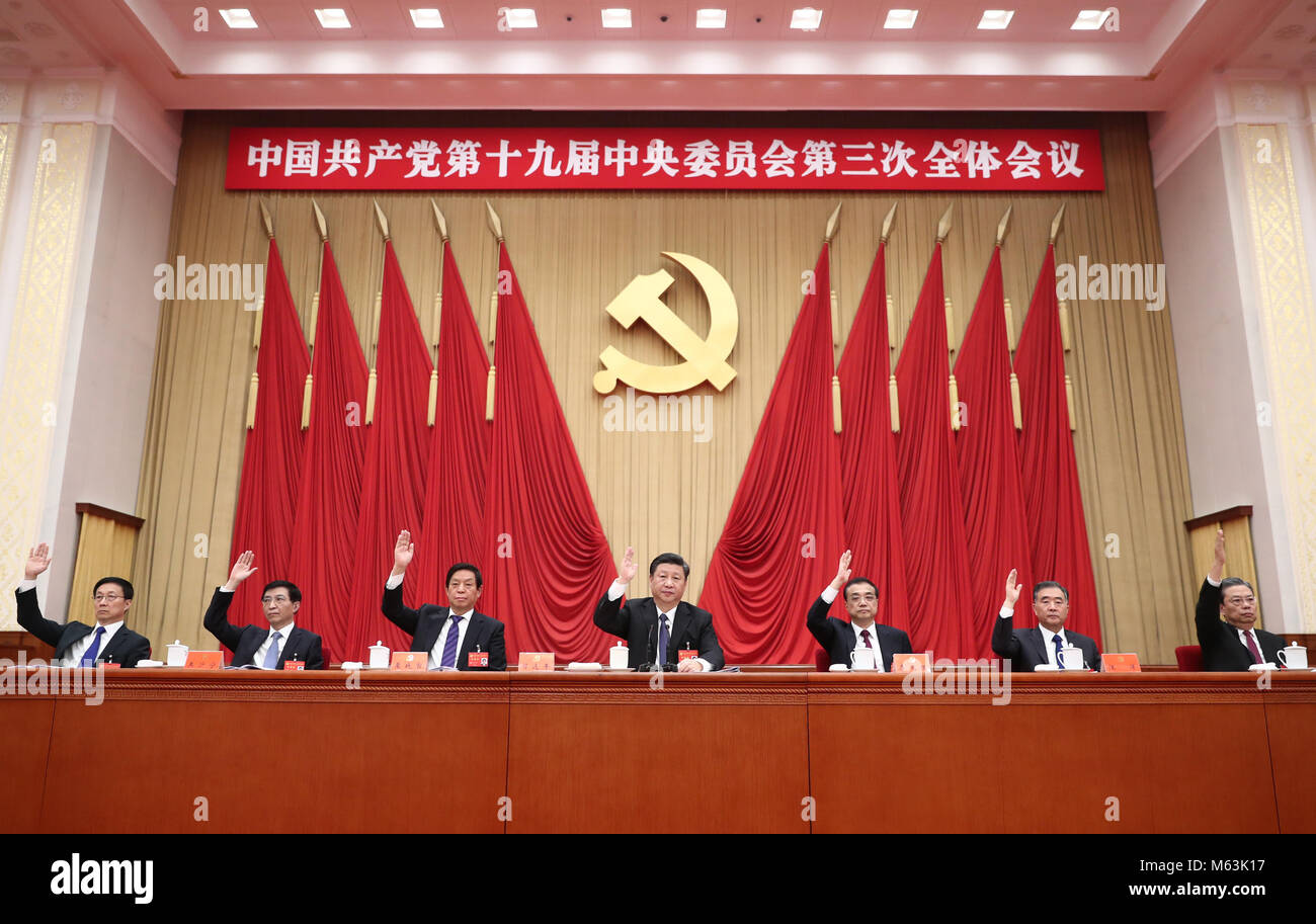Beijing, China. 28th Feb, 2018. The Political Bureau of the Communist ...