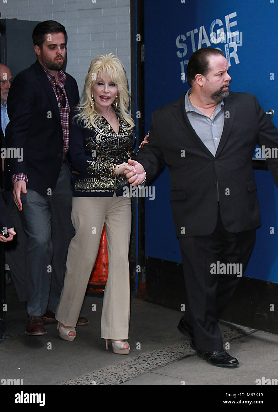 New York, NY, USA. 28th Feb, 2018. Dolly Parton seen leaving Good ...