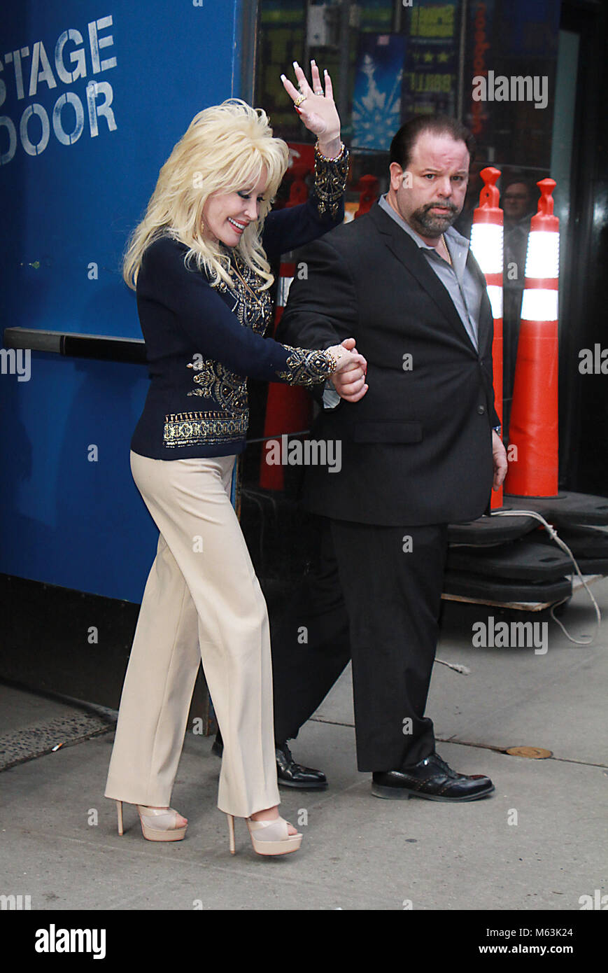 New York, NY, USA. 28th Feb, 2018. Dolly Parton seen leaving Good ...