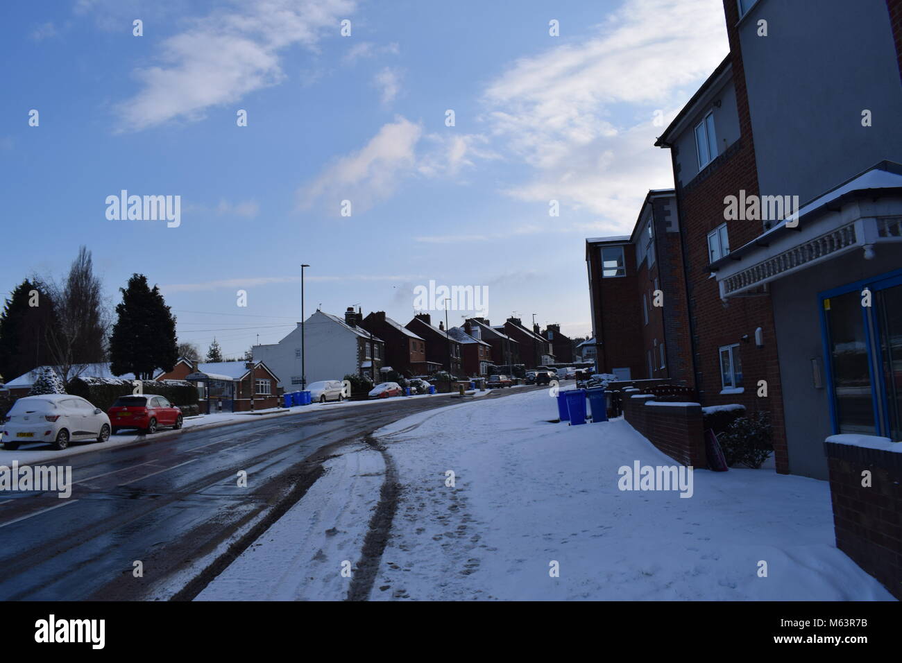 Sheffield, United Kingdom. 28th February 2018. The sun finally shines ...