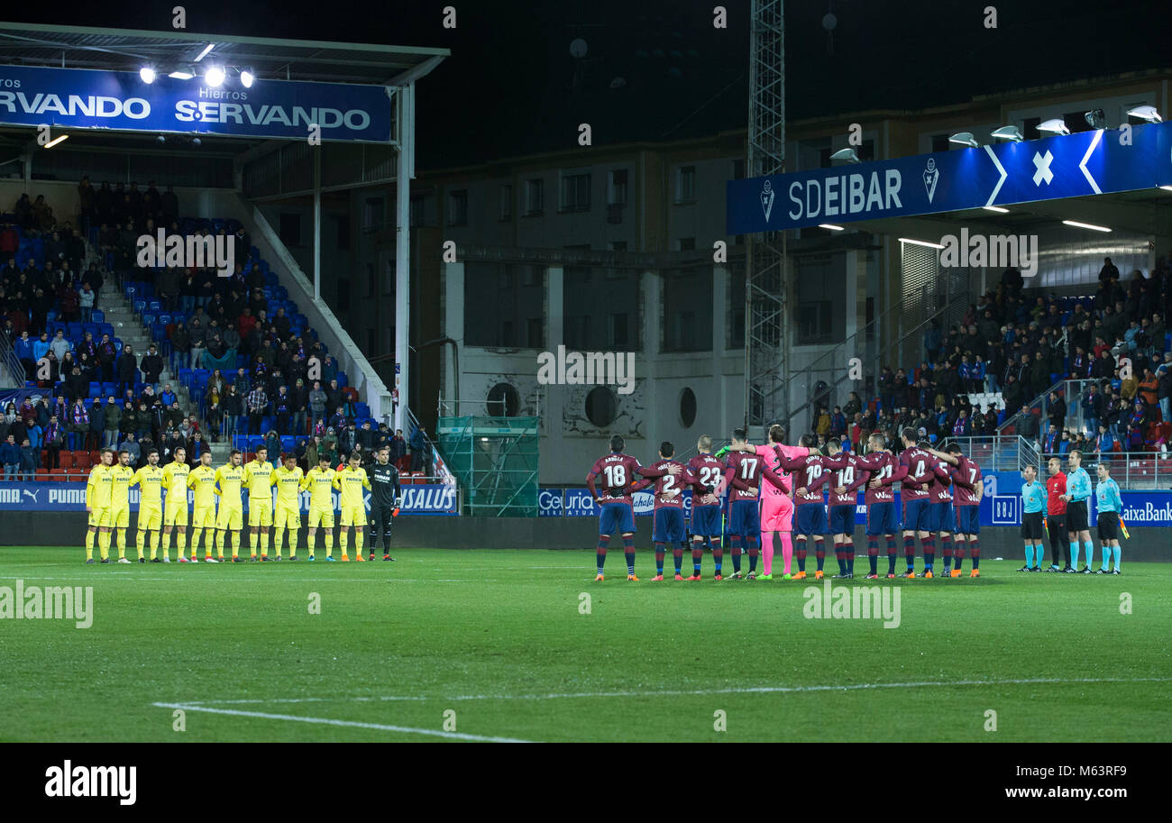 Ipurua minute silence during the Spanish La Liga soccer match between S ...