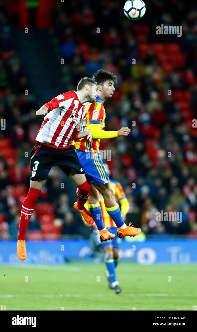 Enric Saborit Teixidor of Athletic Club Bilbao and Luciano Vietto of ...