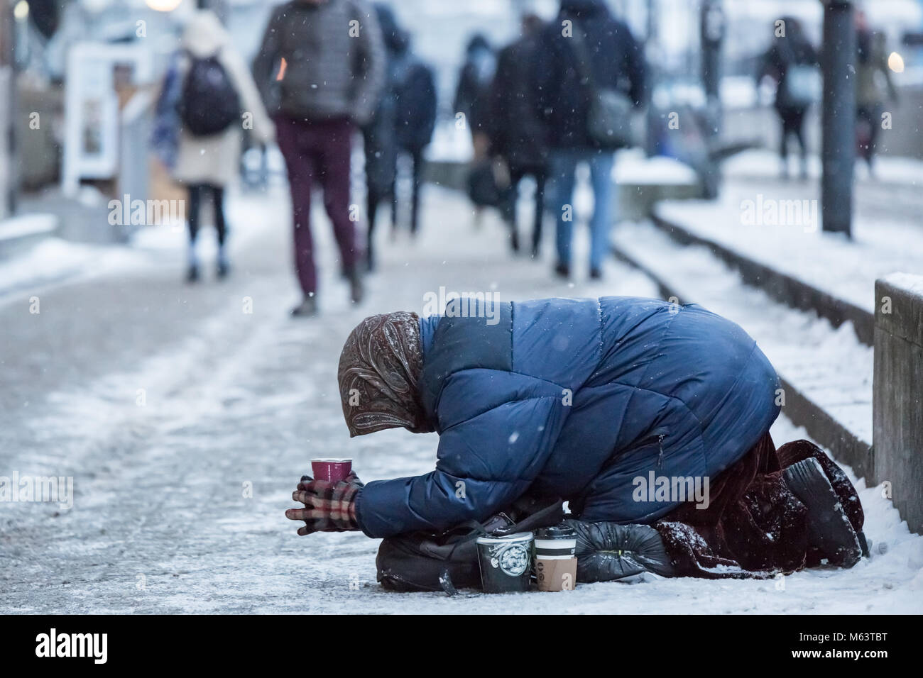 Romanian beggar hi-res stock photography and images - Alamy