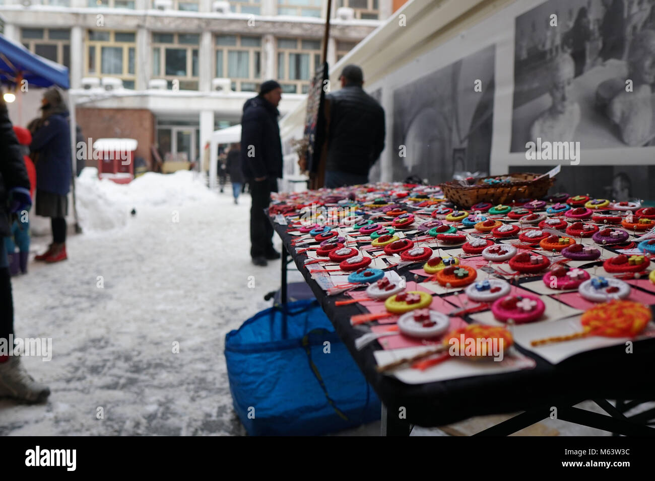 Bucharest, Romania. 28th Feb, 2018. Traditional spring amulets, called ...