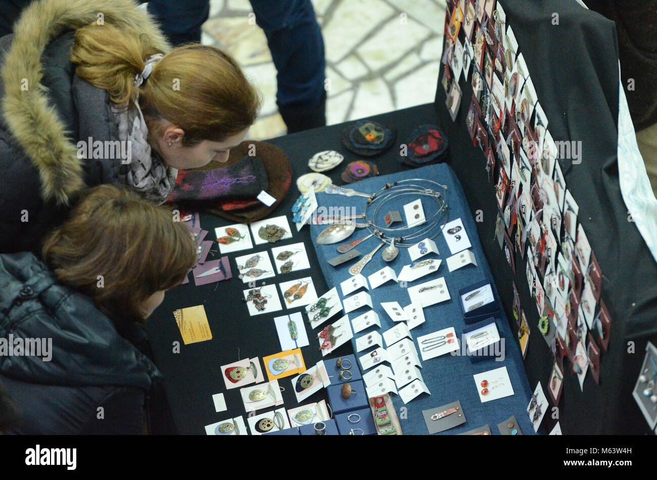 Bucharest, Romania. 28th Feb, 2018. Traditional spring amulets, called ...