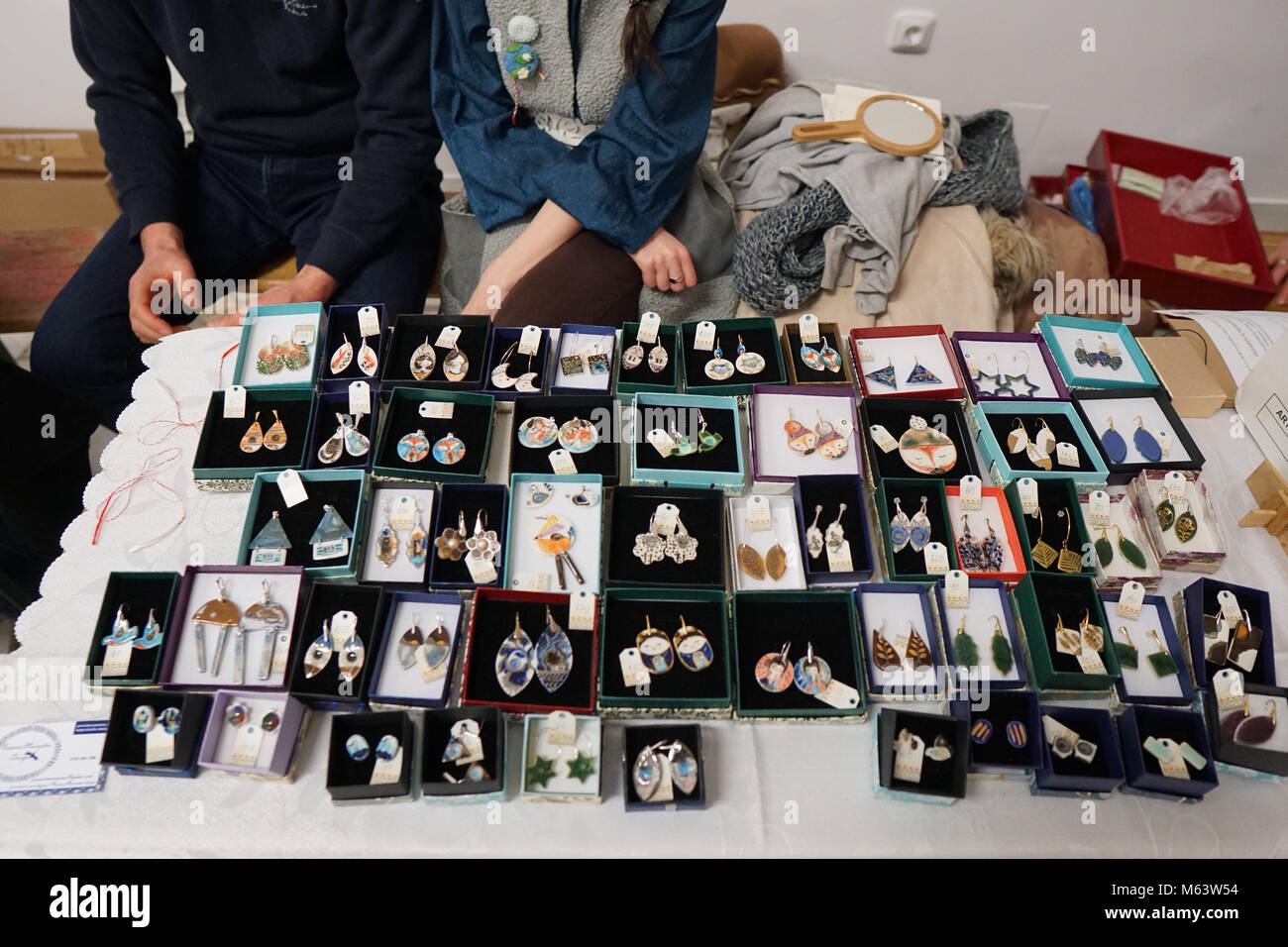 Bucharest, Romania. 28th Feb, 2018. Traditional spring amulets, called ...