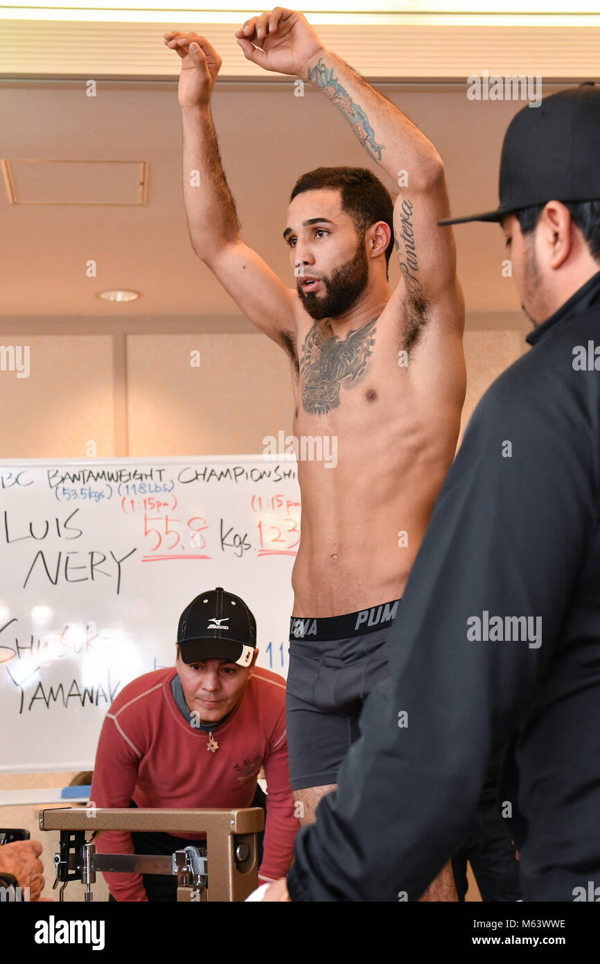 Tokyo, Japan. 28th Feb, 2018. Luis Nery (MEX) Boxing : Luis Nery of ...