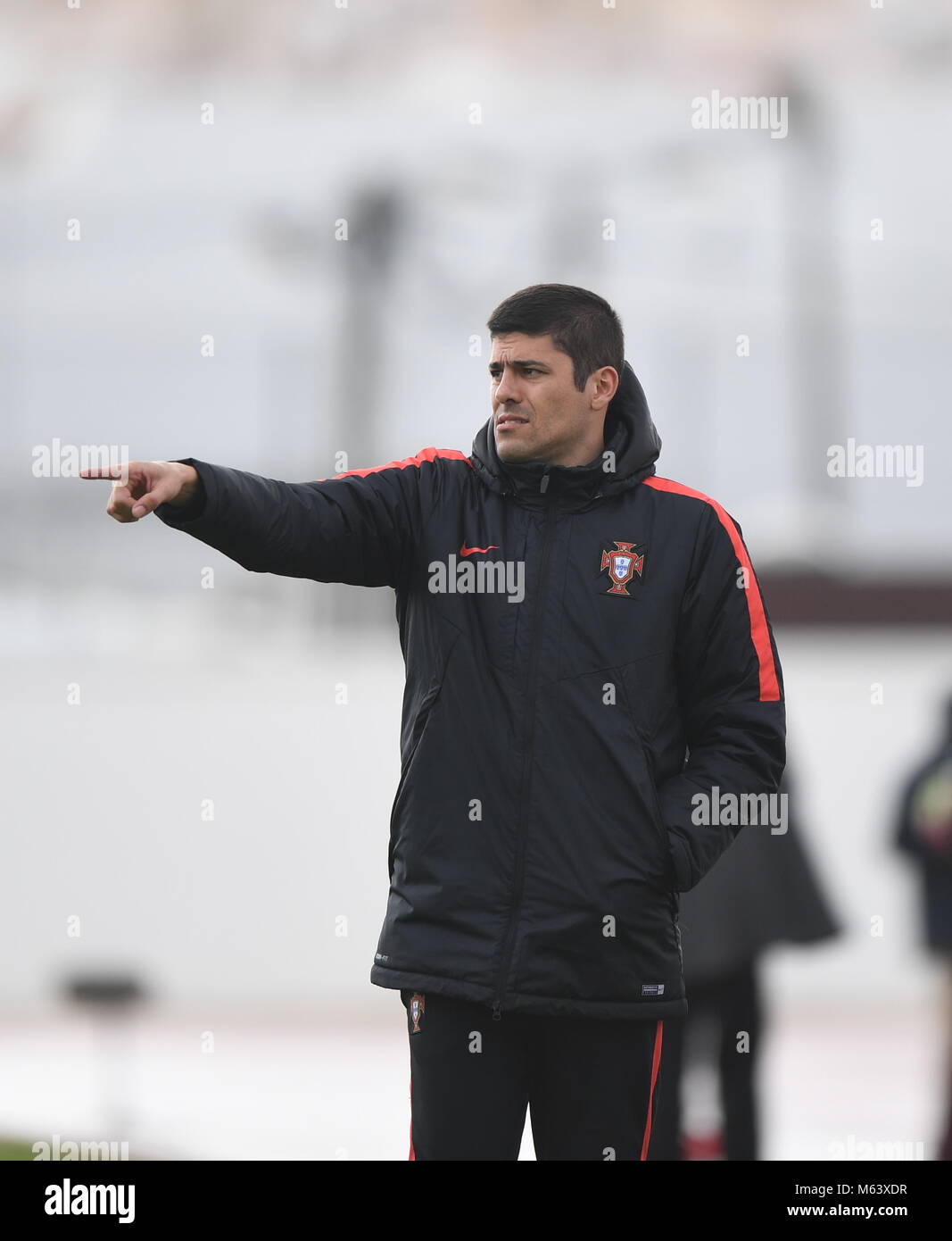 Lagos, Portugal. 28th Feb, 2018. Coach Francisco Neto of Portugal ...