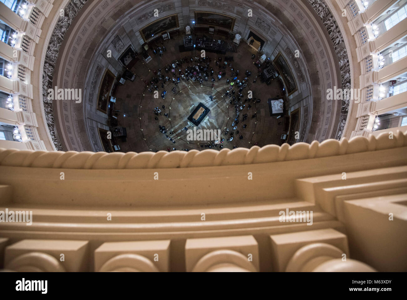 Washington, DC February 28, 2018, USA: An aerial view from the top of ...