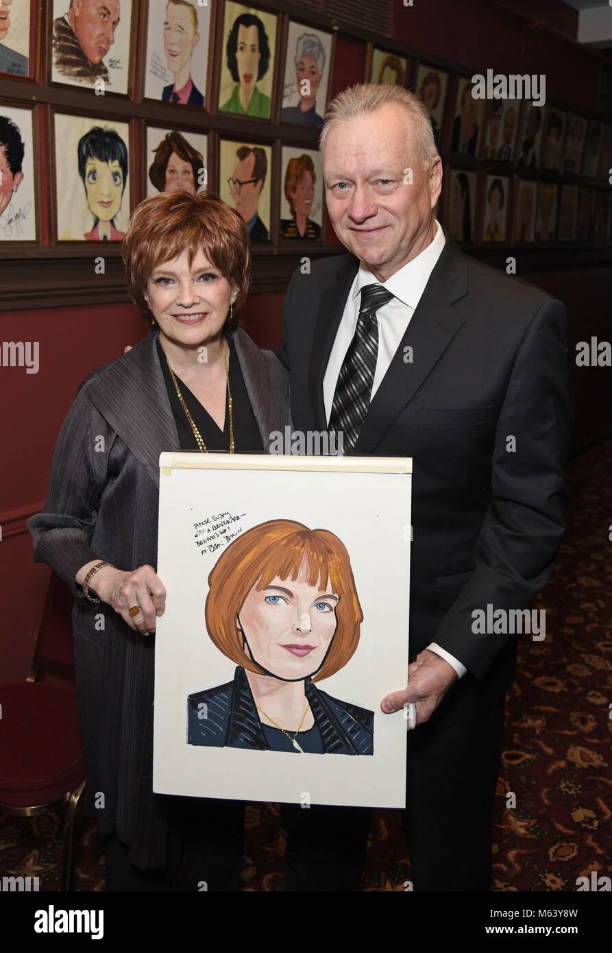 New York, NY, USA. 28th Feb, 2018. Blair Brown, Max Klimavicius Photo ...