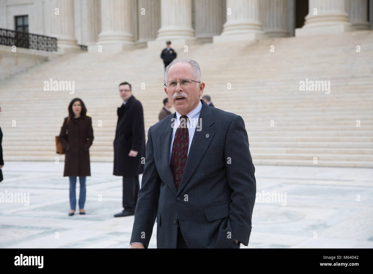Mark Janus stands in front of the U.S. Supreme Court Building. The ...