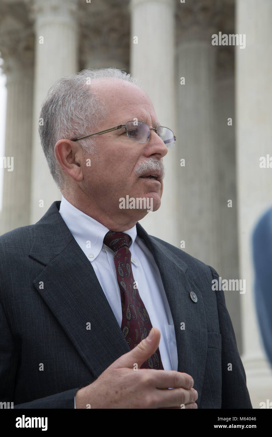 Mark Janus stands in front of the U.S. Supreme Court Building. The ...