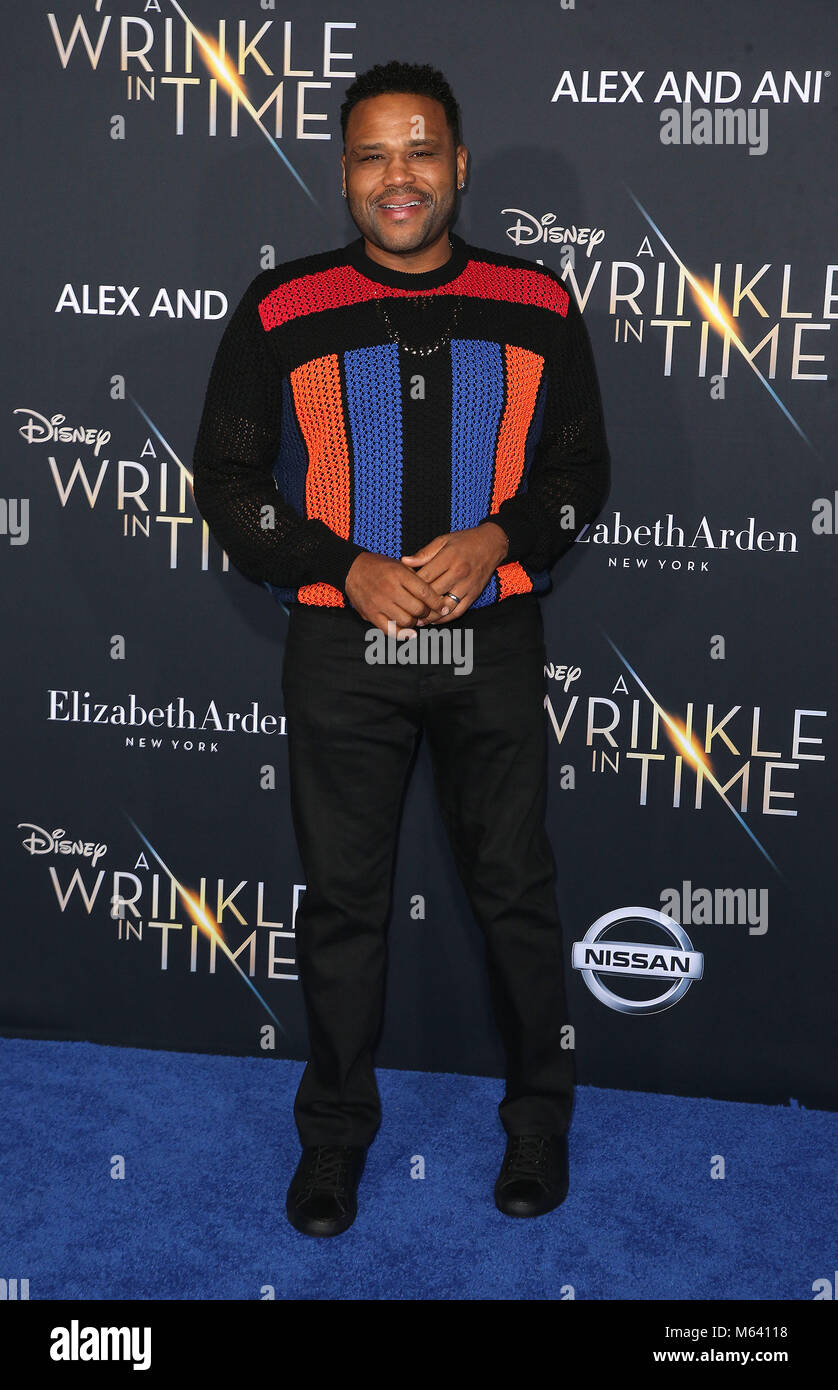 26 February 2018 - Hollywood, California - Anthony Anderson. Disney's ...
