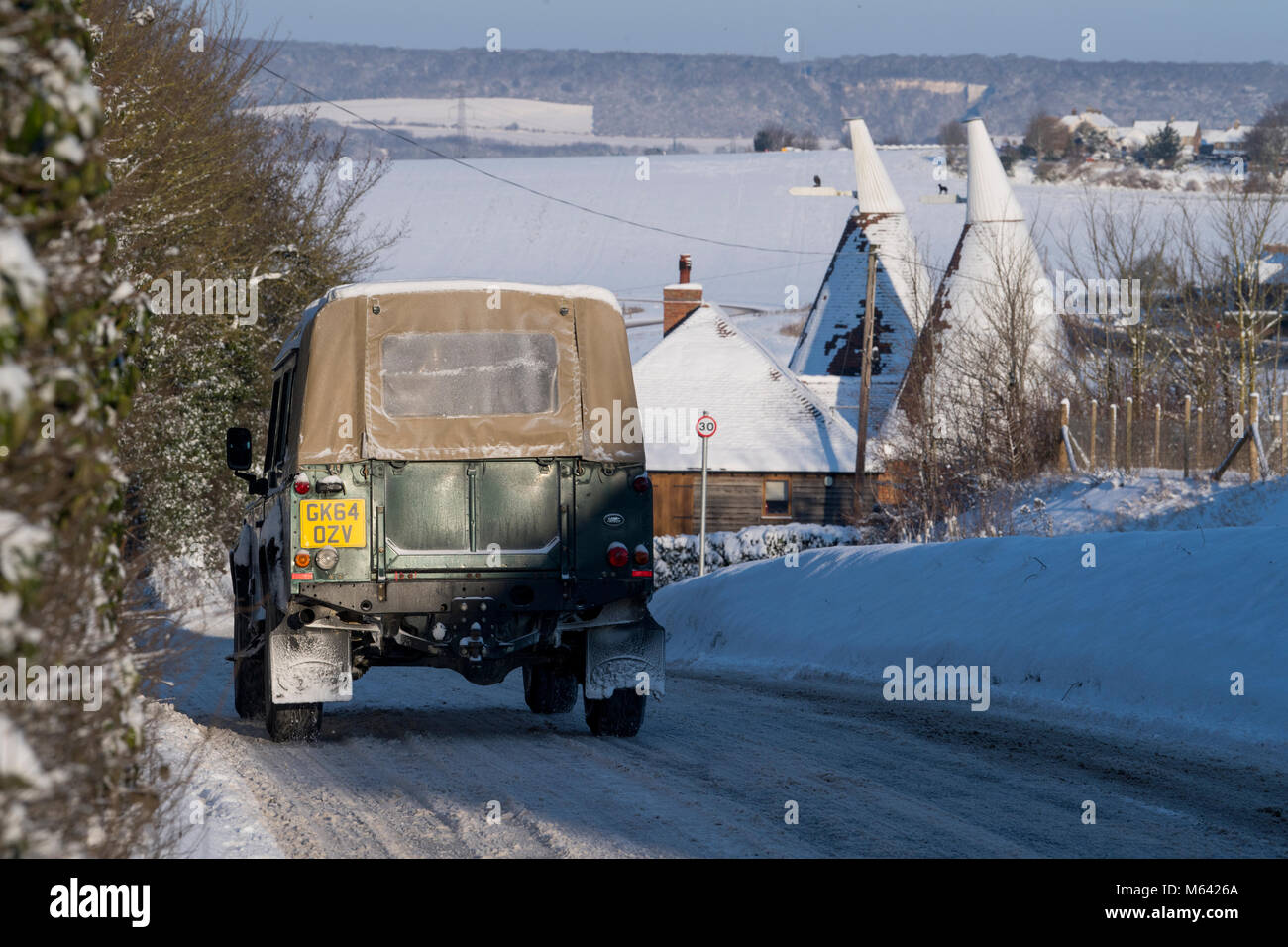 Eccles and Burham, Aylesford, Kent, UK. 28th Feb, 2018. Weather - A ...