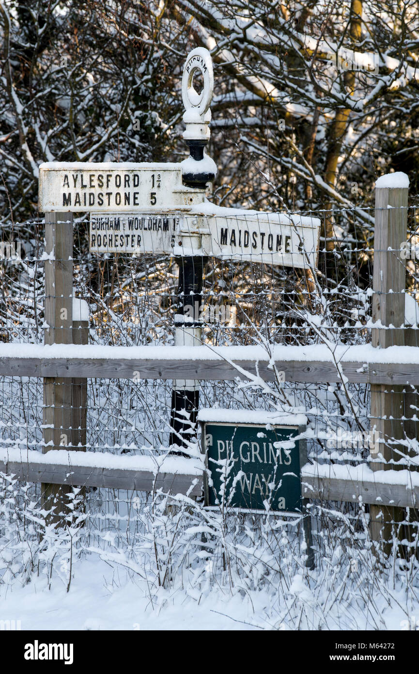Eccles and Burham, Aylesford, Kent, UK. 28th Feb, 2018. Weather - the ...