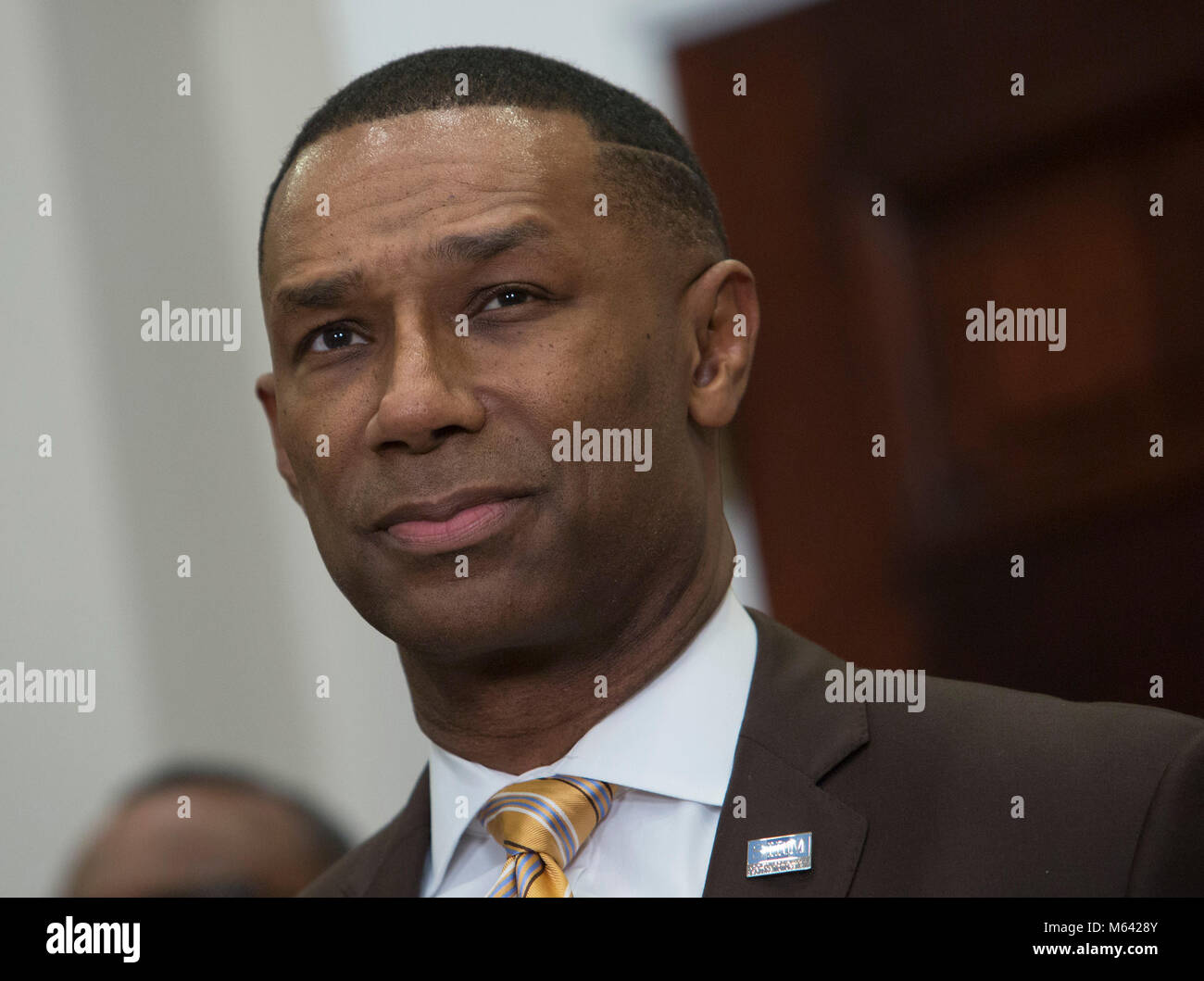 Johnny Taylor, Jr. is introduced by President Donald Trump as Chairman ...