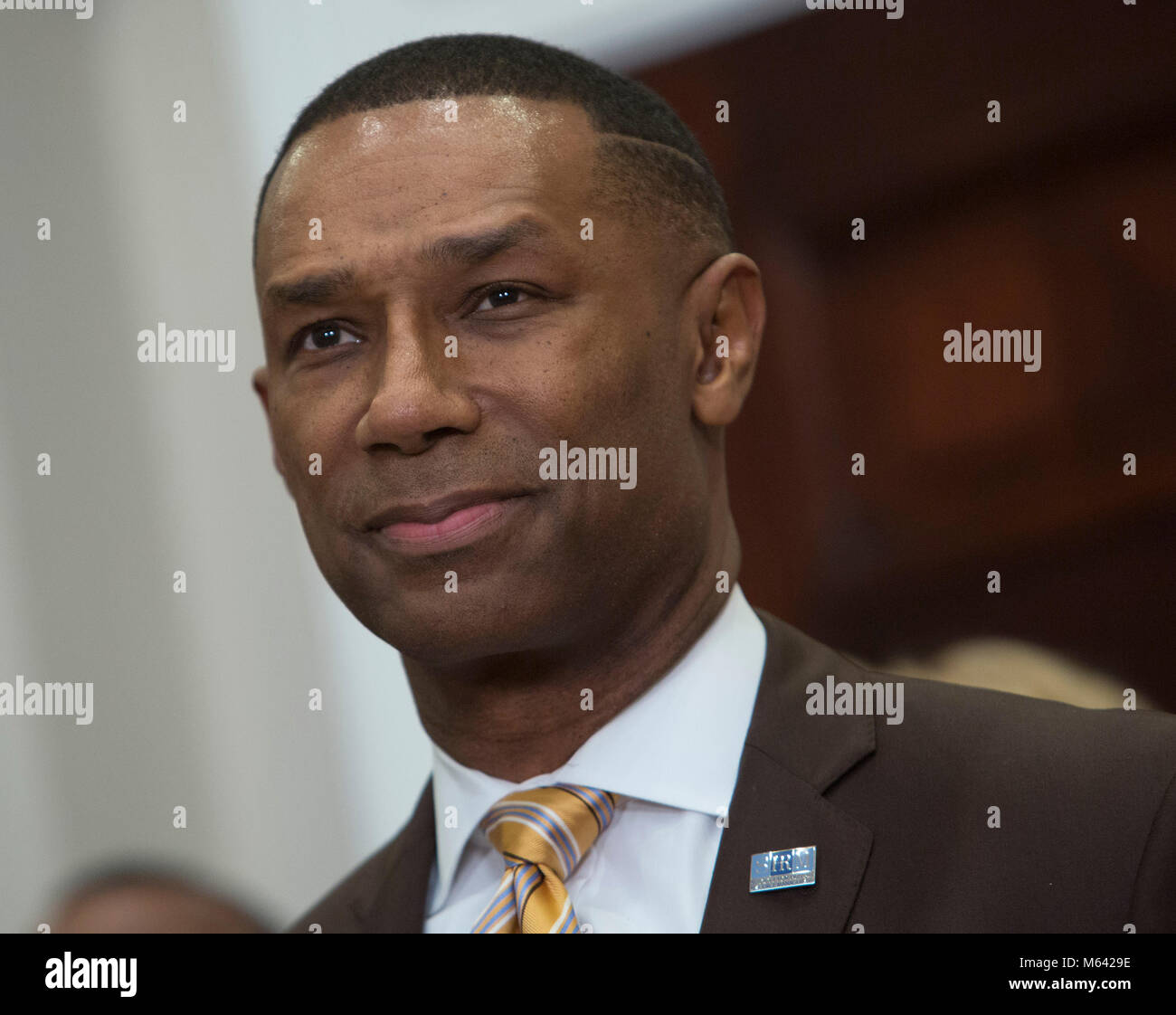 Johnny Taylor, Jr. is introduced by President Donald Trump as Chairman ...