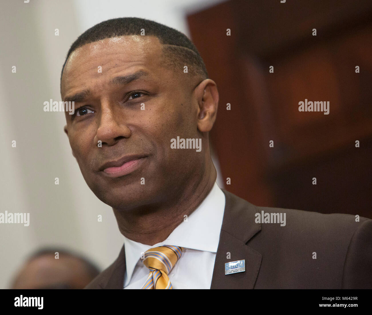 Johnny Taylor, Jr. is introduced by President Donald Trump as Chairman ...