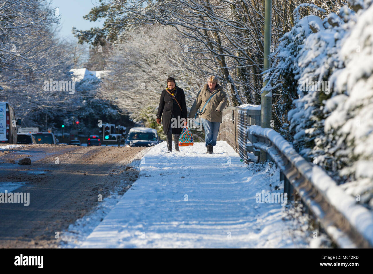 Ashford, Kent, UK. 28th Feb, 2018. UK Weather: Beast from the East ...