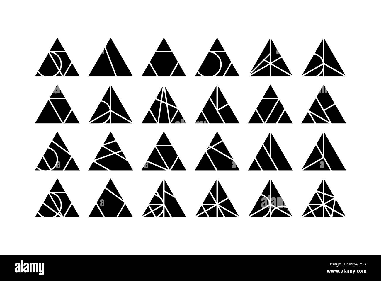 Triangle Vector design elements set Stock Vector Image & Art - Alamy