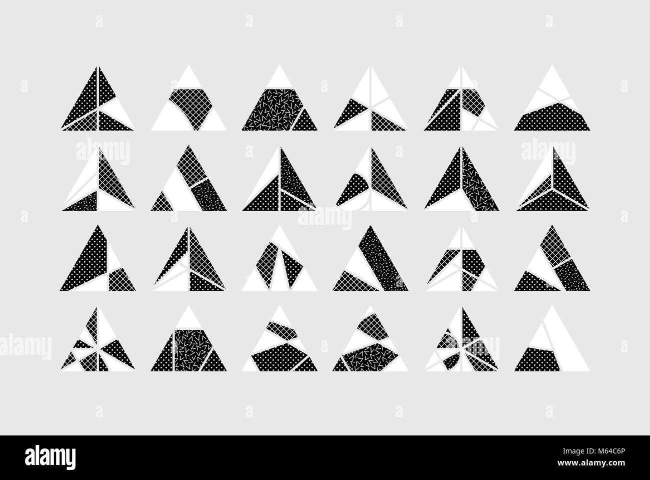 Triangle Vector design elements set Stock Vector Image & Art - Alamy