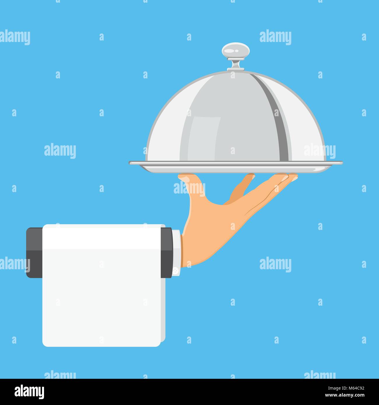 Breakfast plate hand Stock Vector Images - Alamy