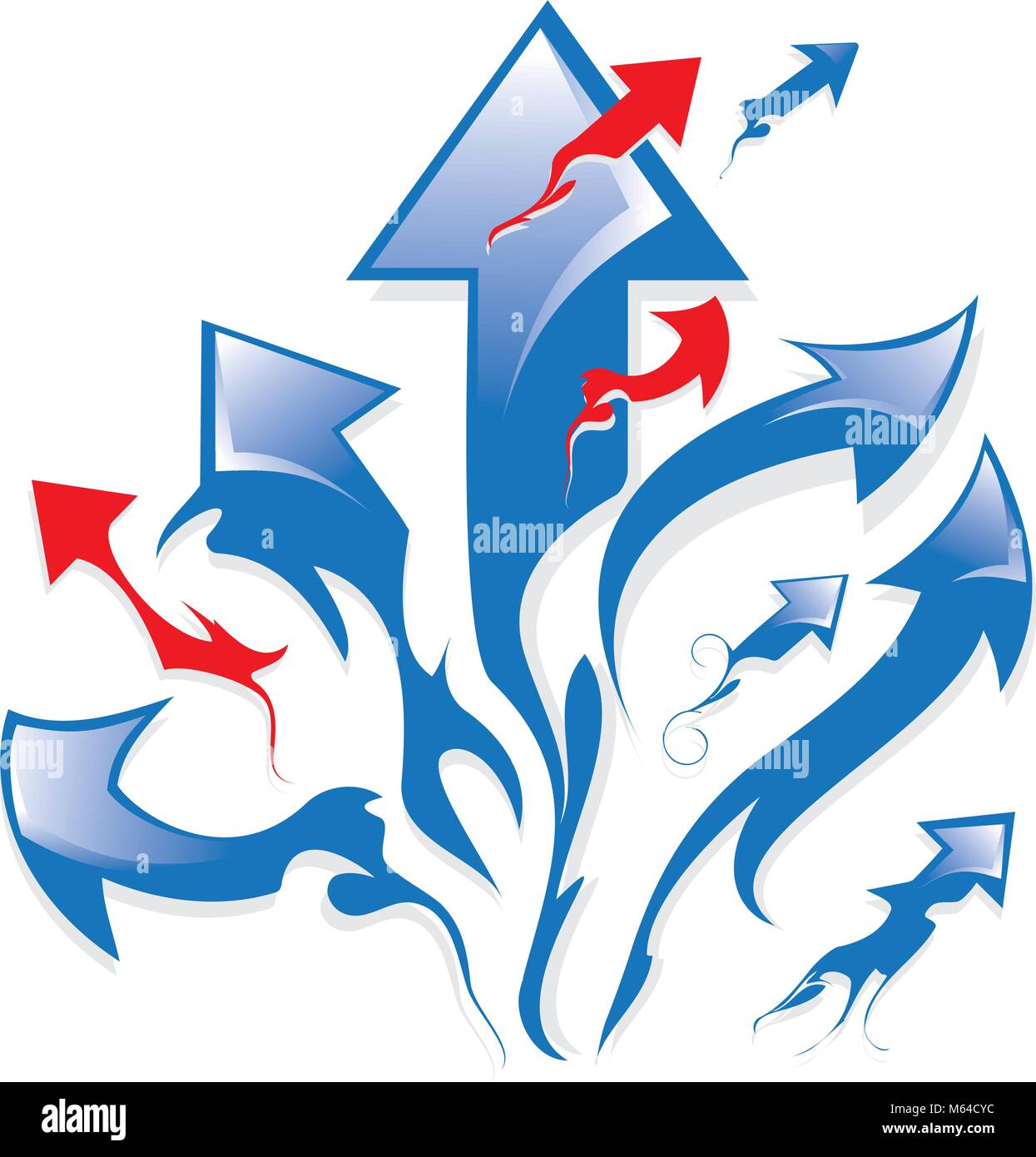 Rounded arrows hi-res stock photography and images - Alamy