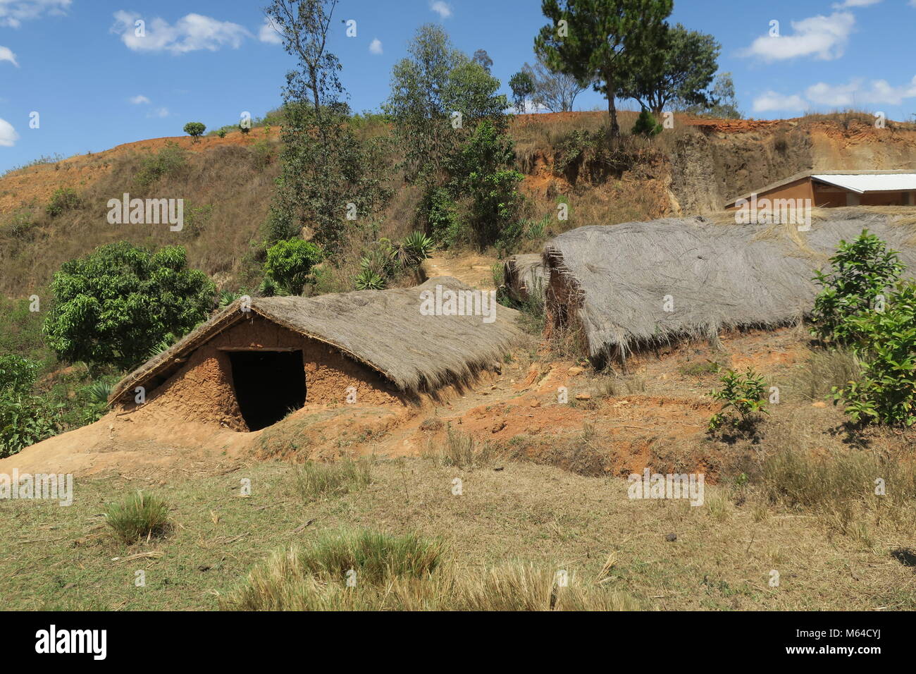 Colorful nature of Madagascar island, fresh countryside of the island ...