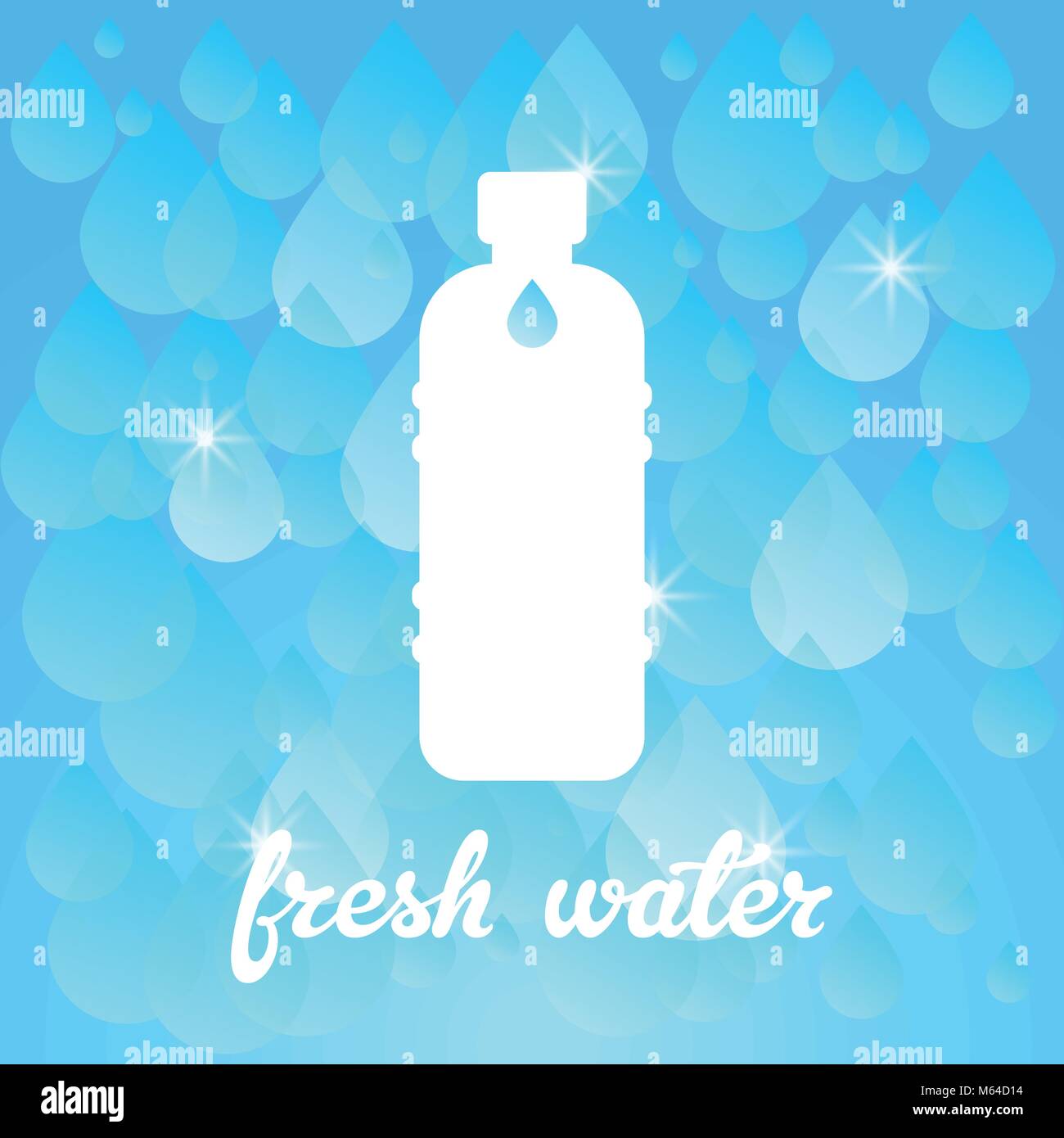 Vector illustration, fresh water banner design template Stock Vector ...