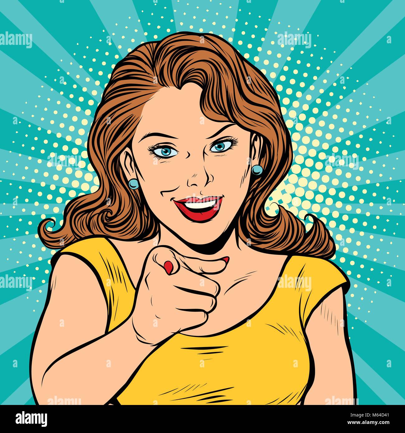 woman point finger at you gesture Stock Vector Image & Art - Alamy