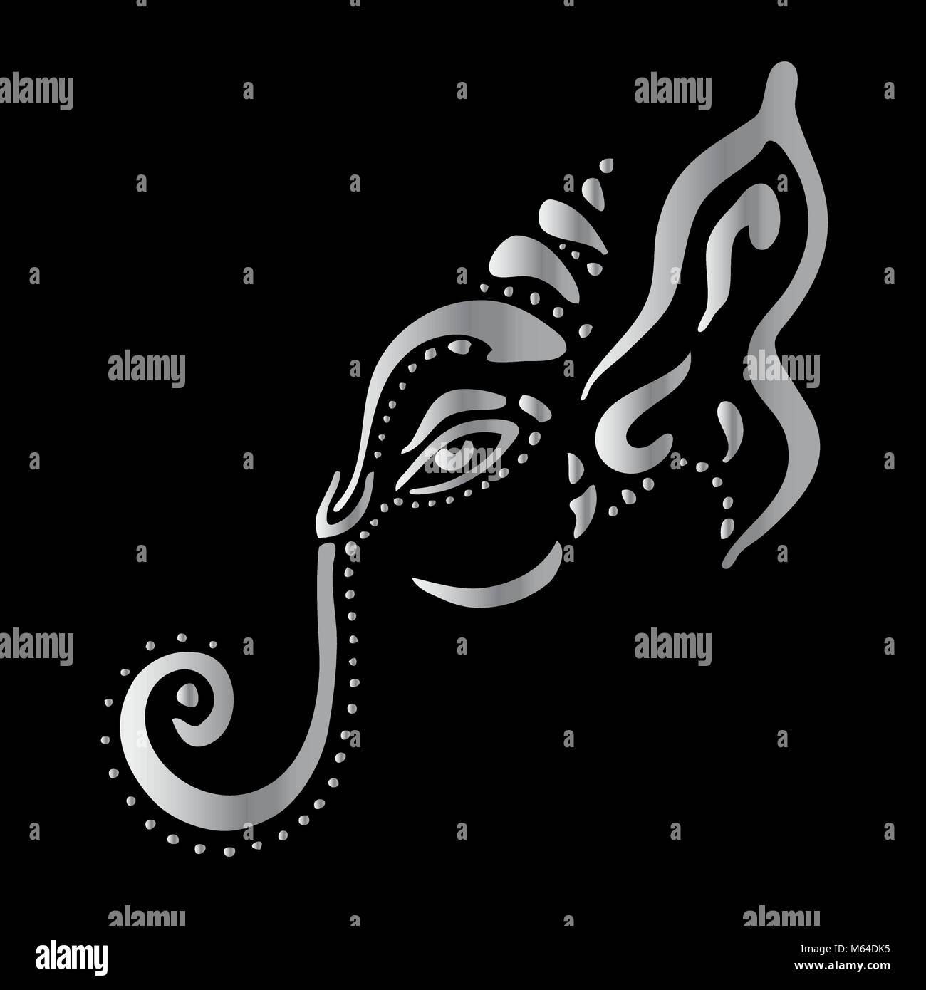 Hindu God Lord Ganesha. Ganapati. Vector hand drawn illustration Stock ...