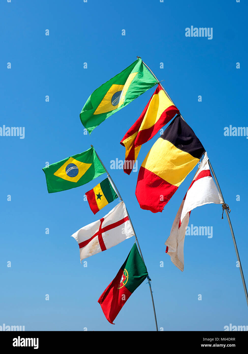 Flags beach hi-res stock photography and images - Alamy