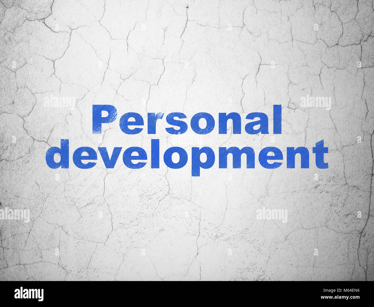 Studying concept: Personal Development on wall background Stock Photo ...