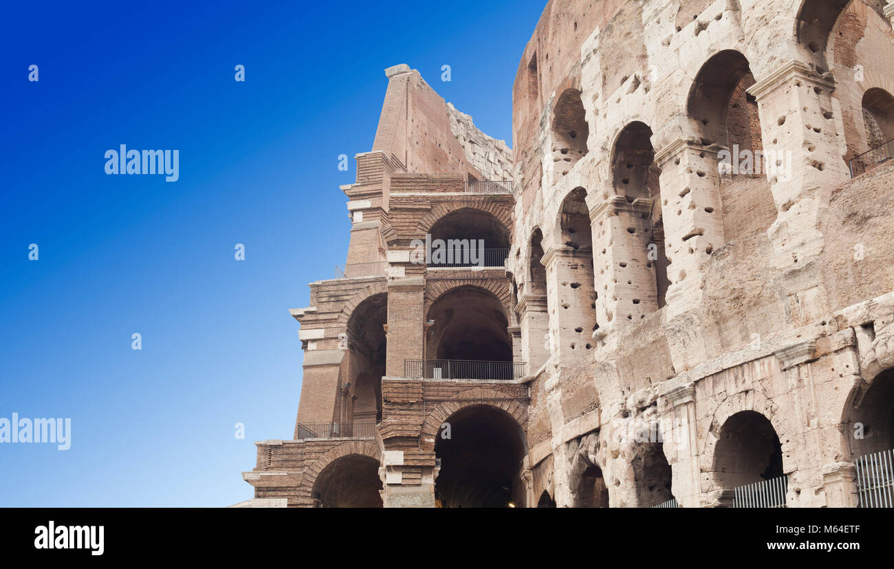 Colosseum of Rome, Italy. exterior view Stock Photo - Alamy