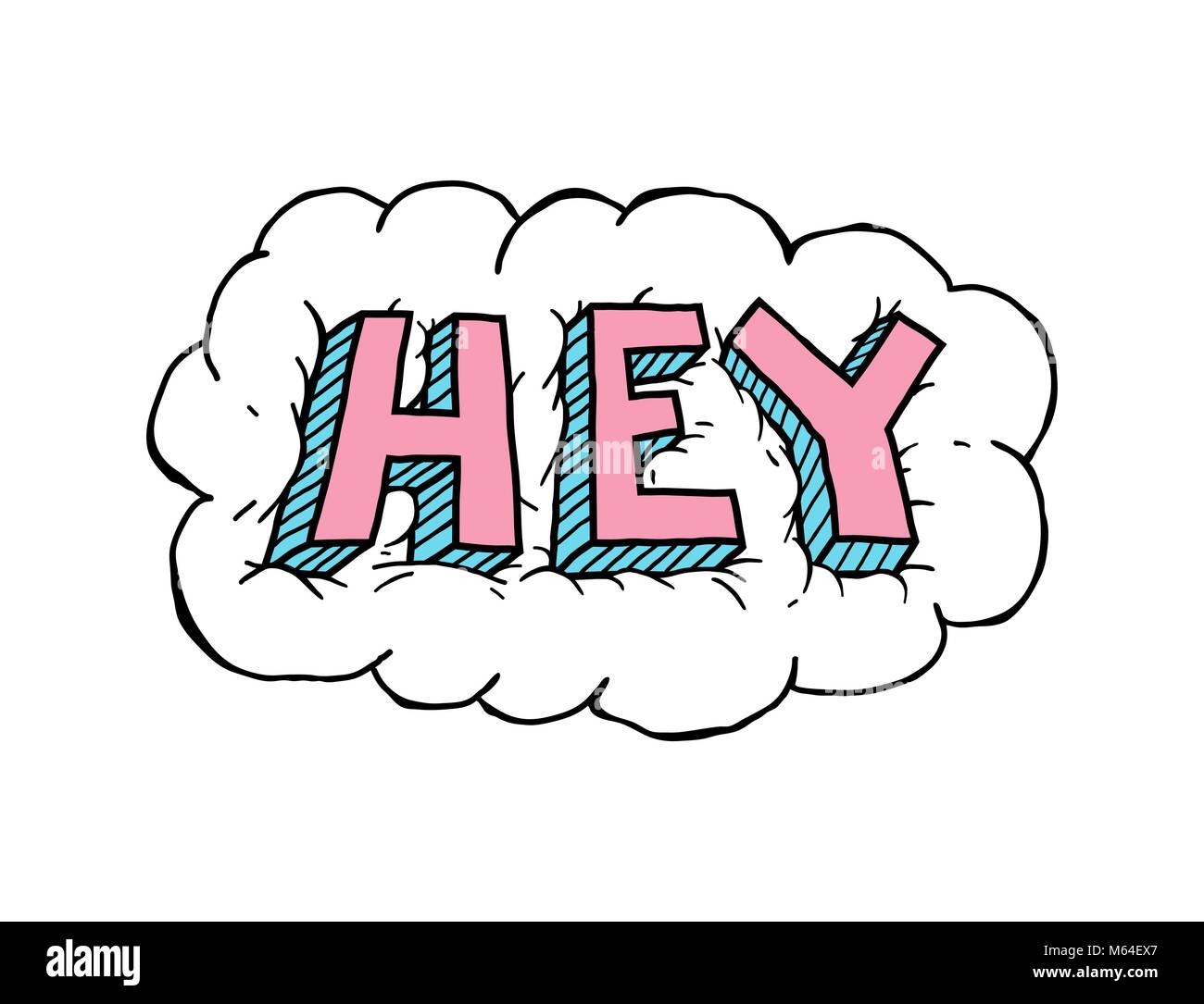 Hey. Vector cartoon sketch illustration background Stock Vector Image ... Hey. Vector cartoon sketch illustration background Stock Vector Image ...