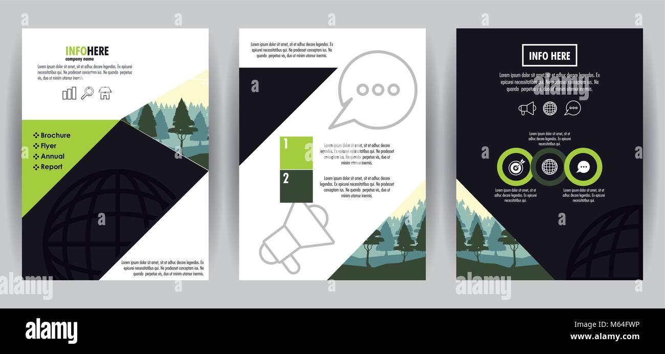 Forest brochure infographic Stock Vector Image & Art - Alamy