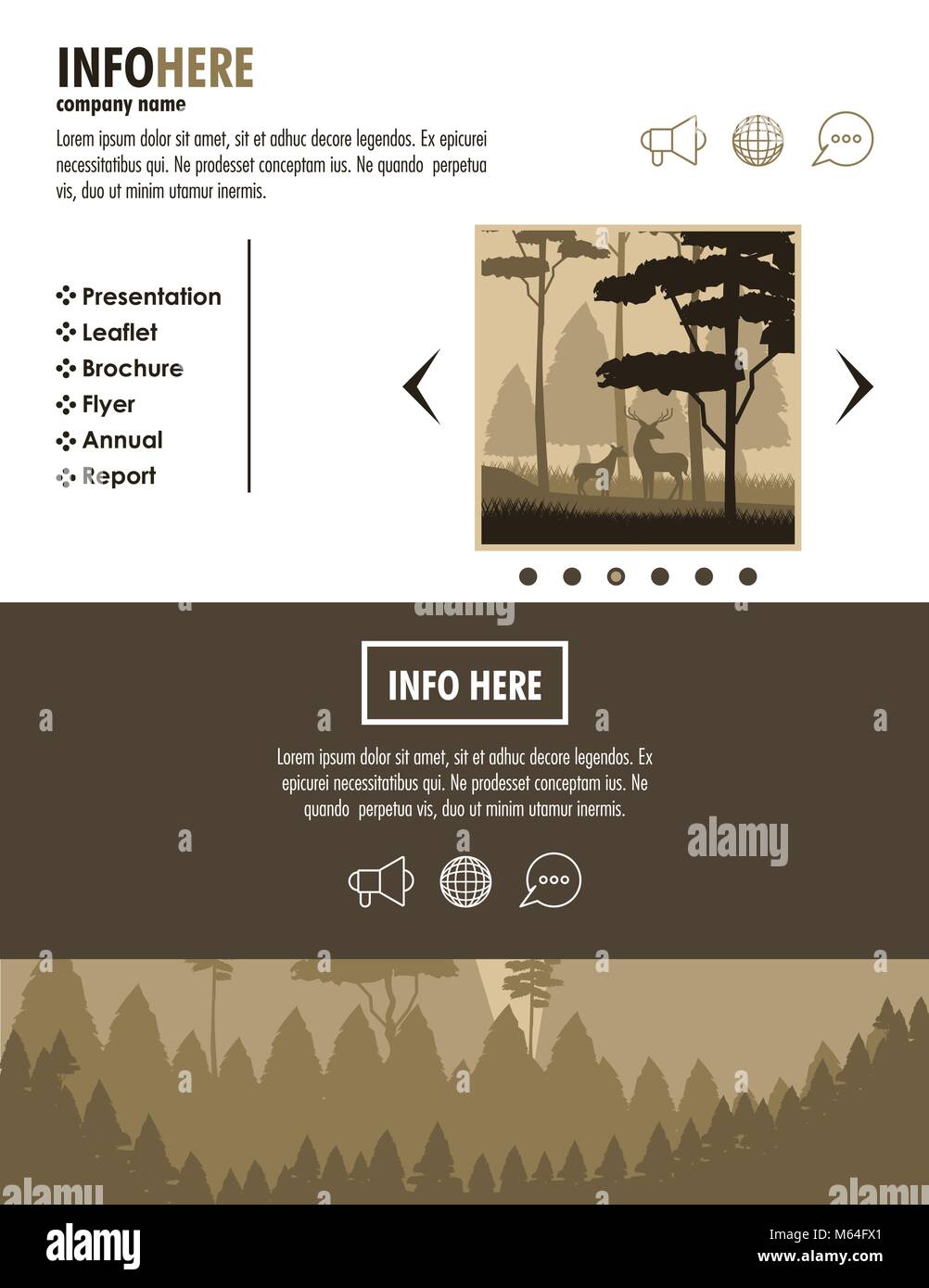 Forest brochure infographic Stock Vector Image & Art - Alamy