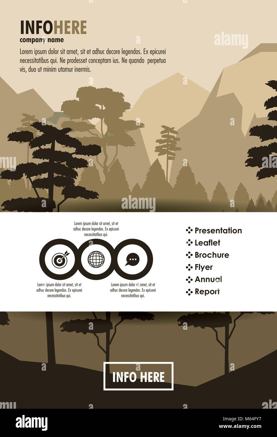 Forest brochure infographic Stock Vector Image & Art - Alamy